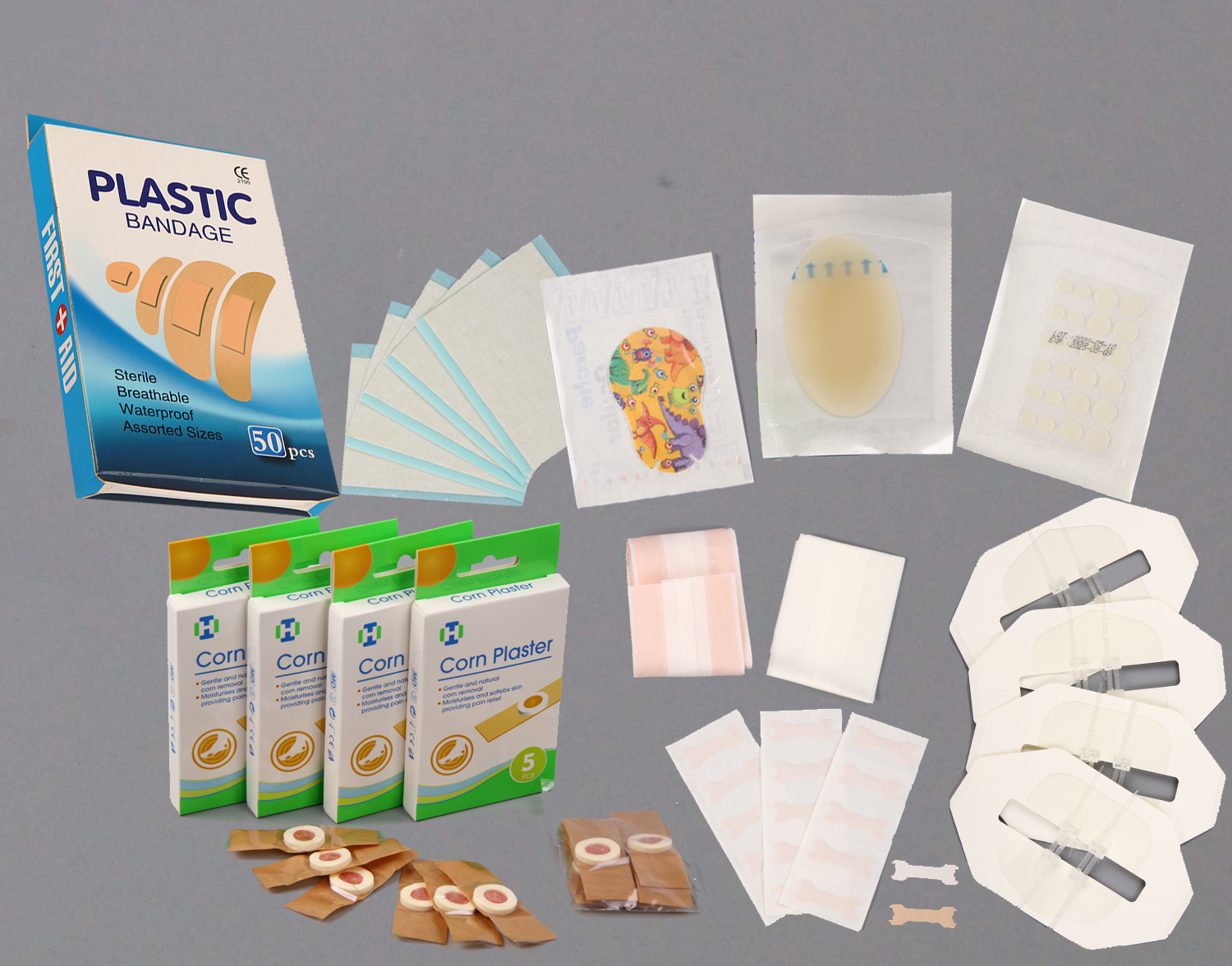 wound plaster, band aid, wound dressing, medical tape, capsicum plaster ...